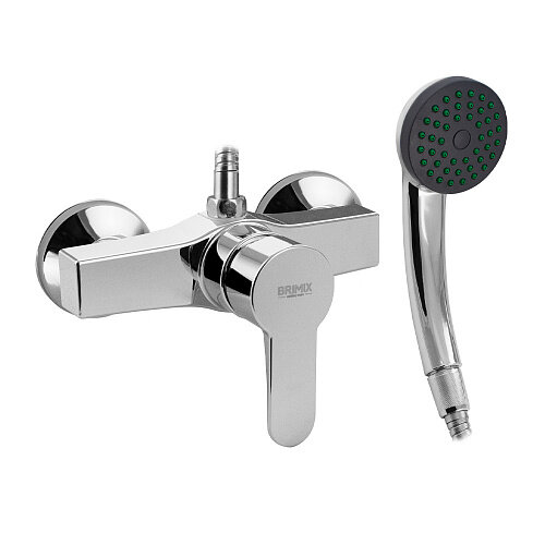 593 BRIMIX Смеситель душ шаровый хром из высокопрочного пластика АБС