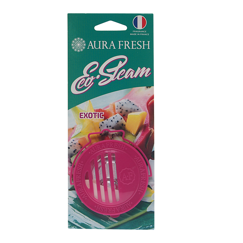 Ароматизатор на панель приборов древесное волокно (exotic) 40г Eco Steam AURA FRESH