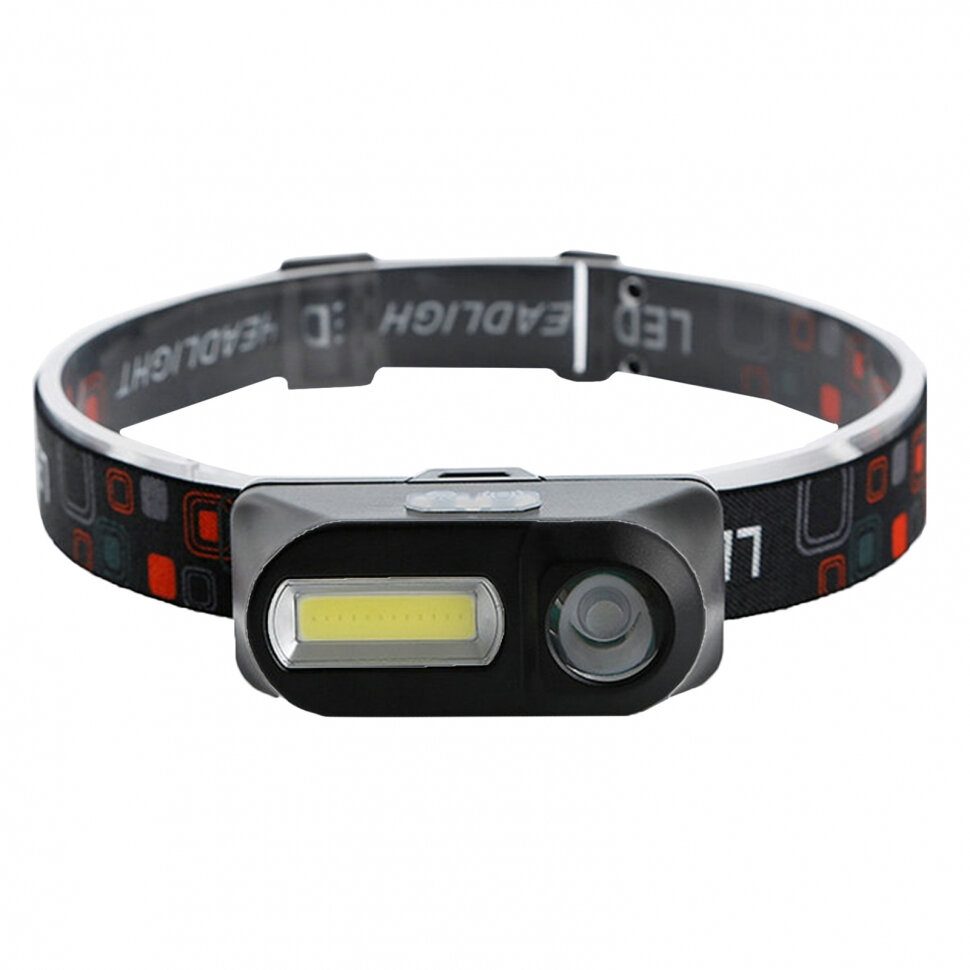 Налобный светодиодный минифонарик