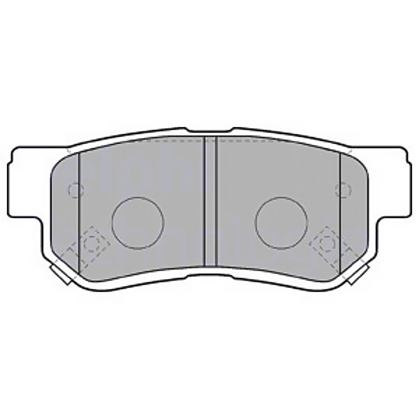 DELPHI LP1539 (1FE0058302 / 2EA3058302 / 3CA1058302) колодки тормозные дисковые trumpchi gs5, saibao 3 (principe), saibao 5 (principe),