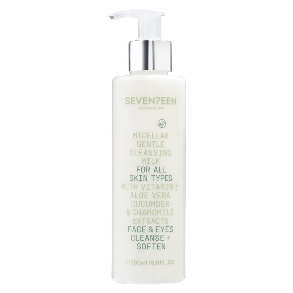 Молочко Seventeen Skin Care Micellar Gentle Cleansing Milk, Мицеллярное молочко для бережного очищения кожи лица, 200 мл