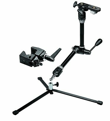 Кронштейн шарнирный Manfrotto 143 Magic Arm Kit с основанием, зажимом Super Clamp и крепление для ка