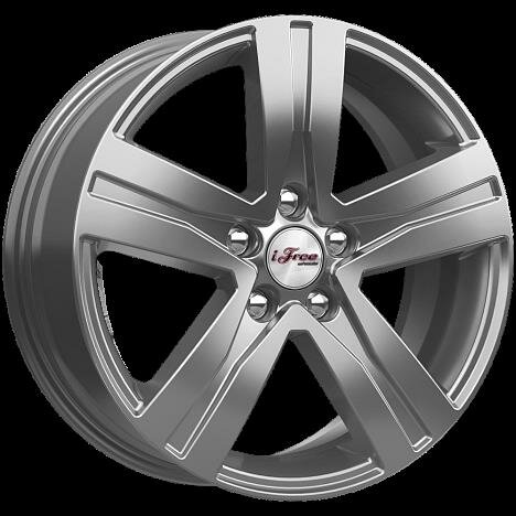 Диск автомобильный литой iFree Rebel 17x7 5x114.3 et50 dia66.1 Серый тёмный глянцевый