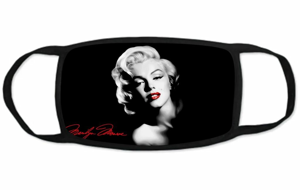 Маска на лицо Мэрилин Монро №7, Детская 18 на 10 см