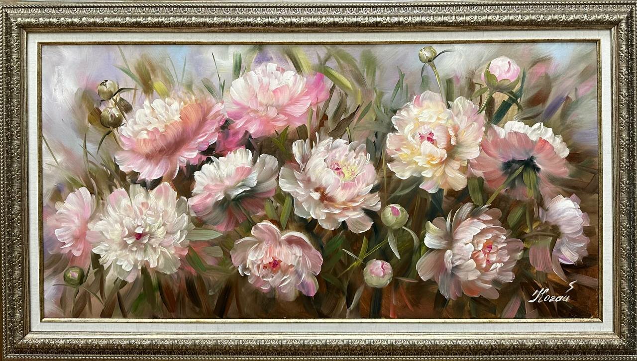 Картина маслом, цветы "Радость лета"