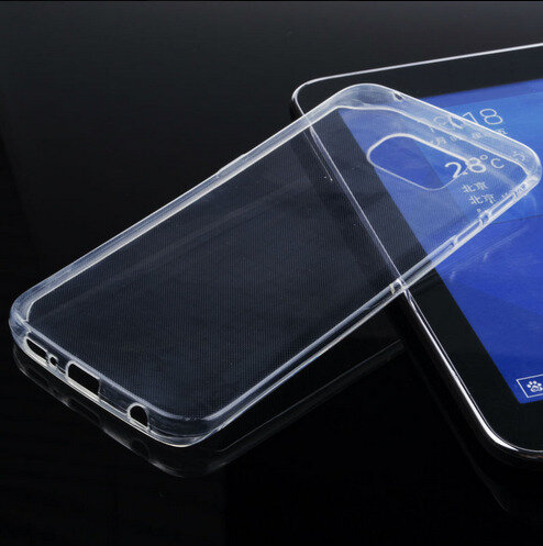 Ультратонкий силиконовый чехол 0.3 мм для Samsung Galaxy S6 Edge (Прозрачный)