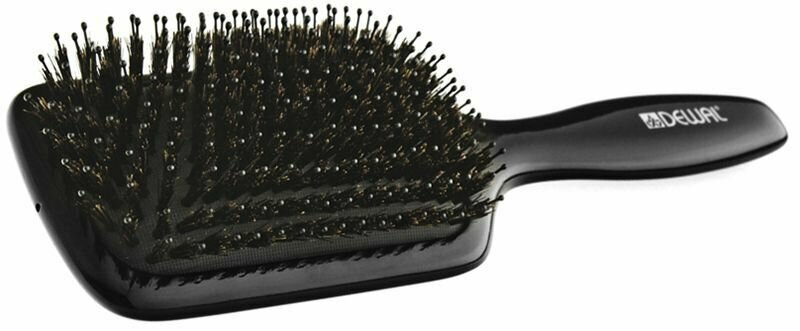 Расческа для волос массажная лопата DEWAL PRO BLACK BRWT60 (11 рядов)
