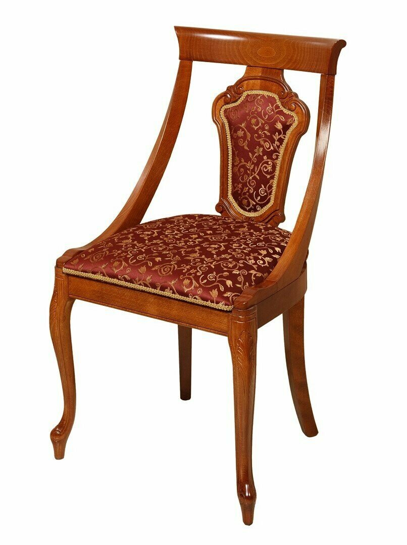 Стул деревянный патриция, с подлокотниками, массив бука испанский орех
