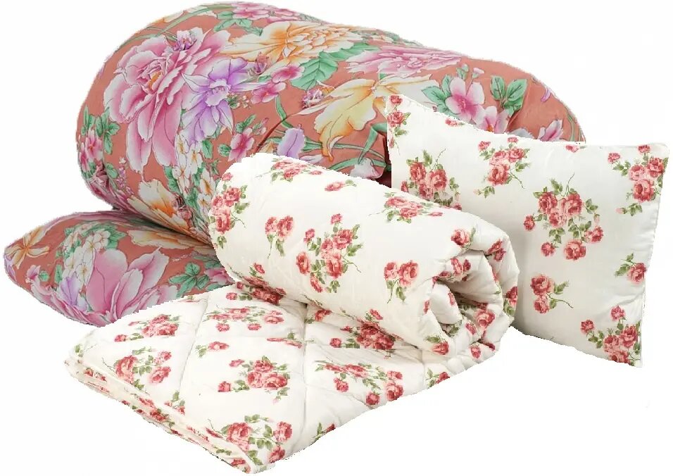 Комплект спального места Одеяло 140x200 см Подушка 50x70 см Матрас 70x190 см цвет в ассортименте