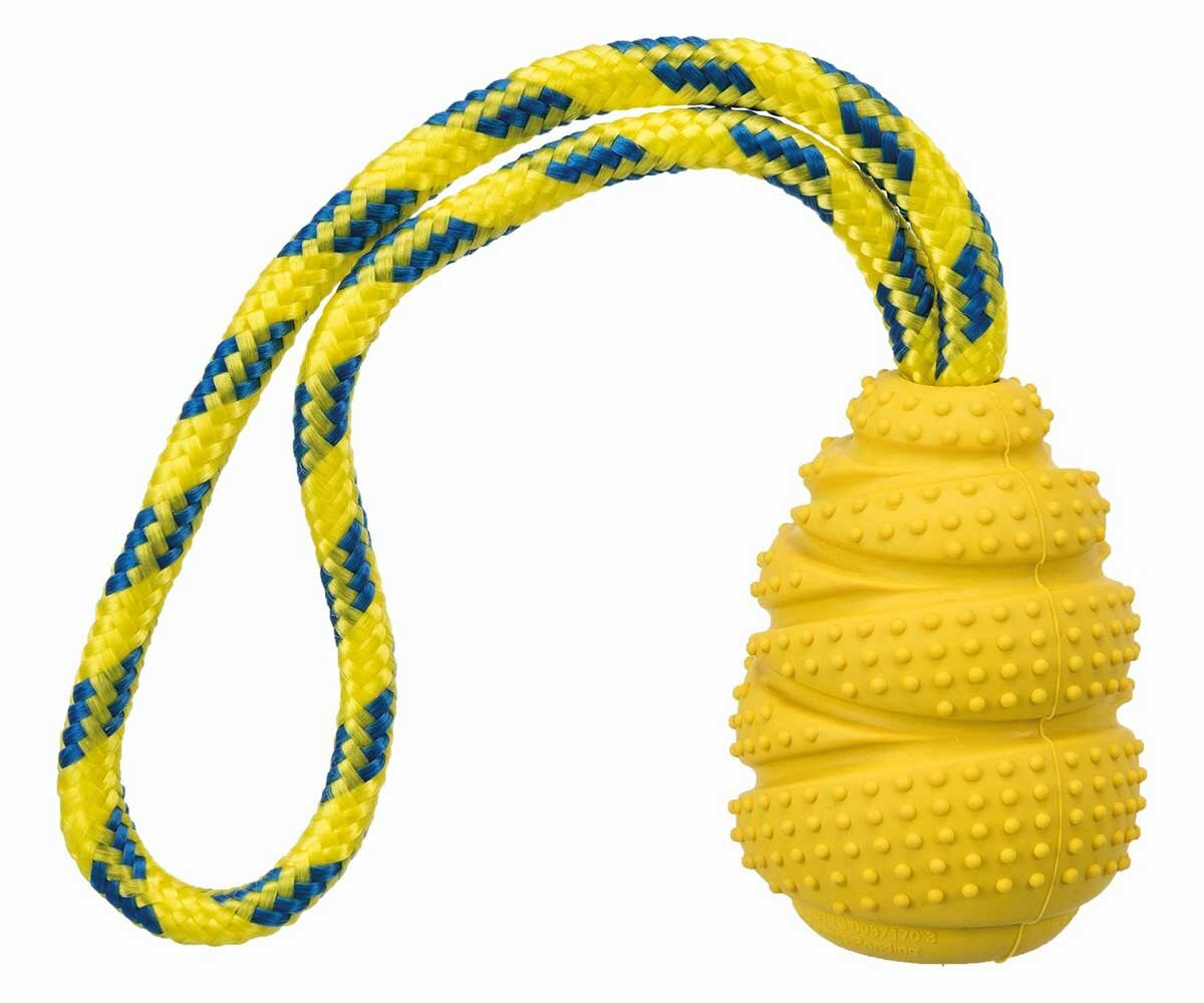 Игрушка для собак Trixie прыгун на веревке 7см/25см 32827