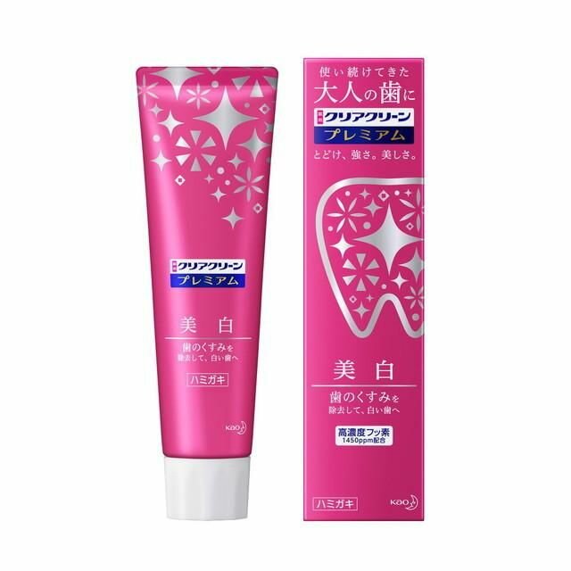 KAO Премиальная отбеливающая и освежающая зубная паста, с элегантным мятным ароматом Clear Clean Premium Whitening, 100 г