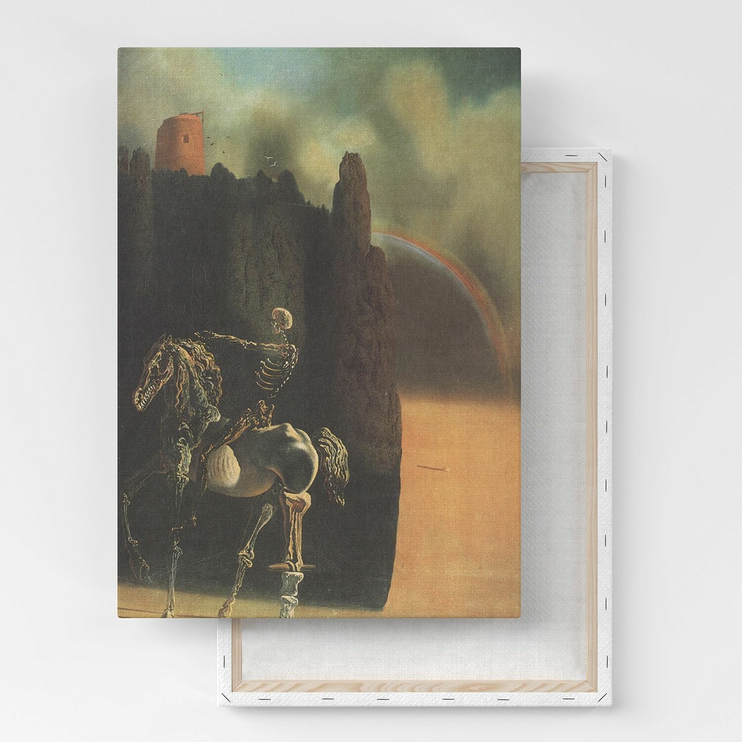 Картина на холсте, репродукция / Сальвадор Дали - Всадник смерти / Размер 30 x 40 см