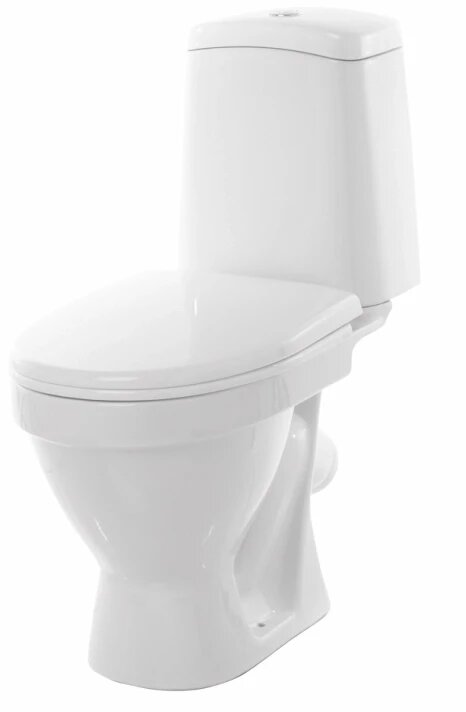 Унитаз-компакт Sanita Лада комфорт WC. CC/Lada/2-DM/WHT. G/S1 косой выпуск, с сиденьем микролифт дюропласт, белый