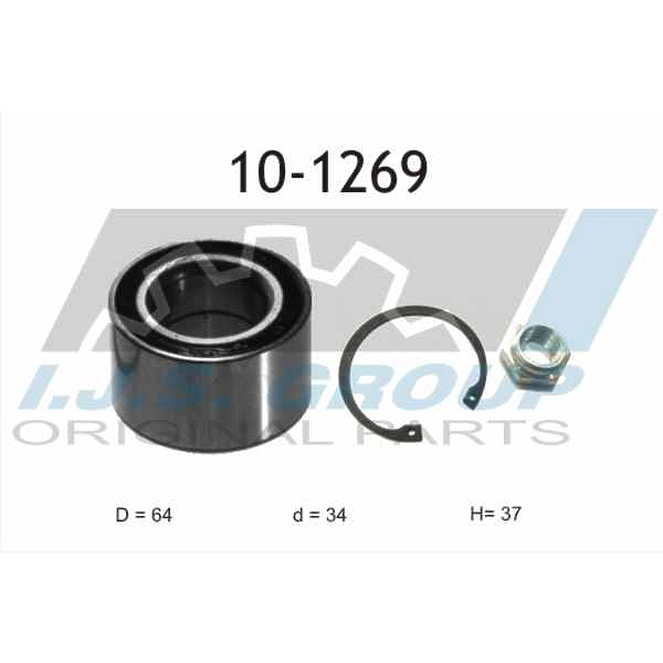 IJS 101269 к-кт подшипника ступицы передней\ VW Golf (Гольф) / jetta 84 / Caddy (Кадди) / scirocco 92