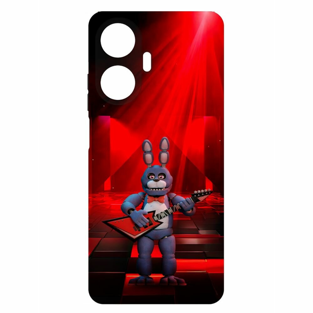 Чехол-накладка Krutoff Soft Case фнаф (FNAF) - Бонни с гитарой для Realme C55 черный