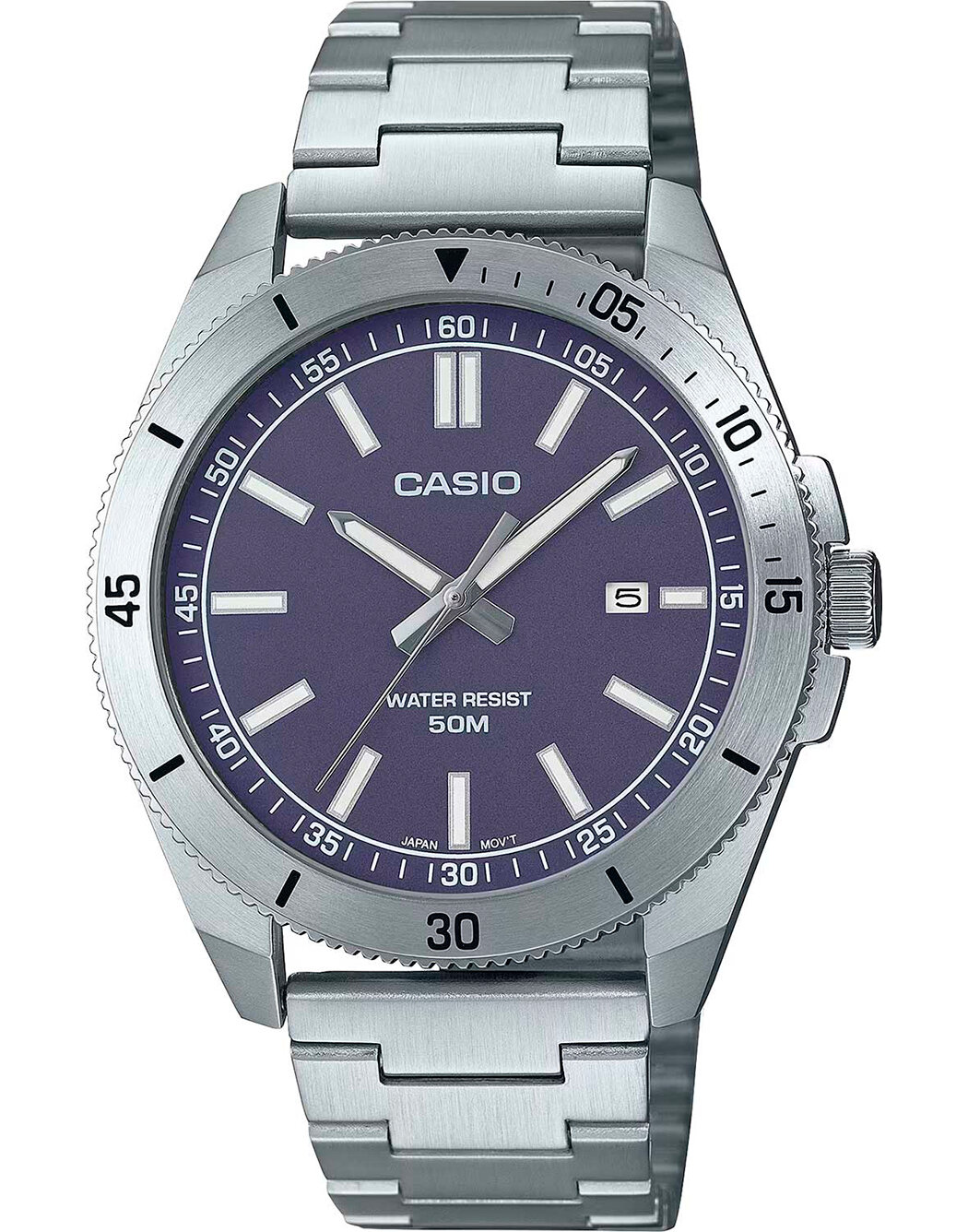 Наручные часы CASIO Collection, фиолетовый, серебряный — фото 1