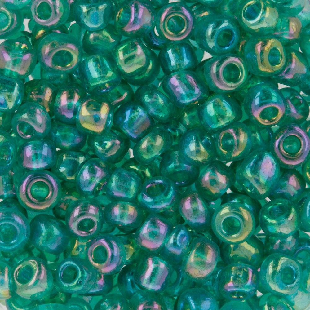 Бисер "Zlatka" круглый GR 08/0 10 г №0180A св. бирюзовый