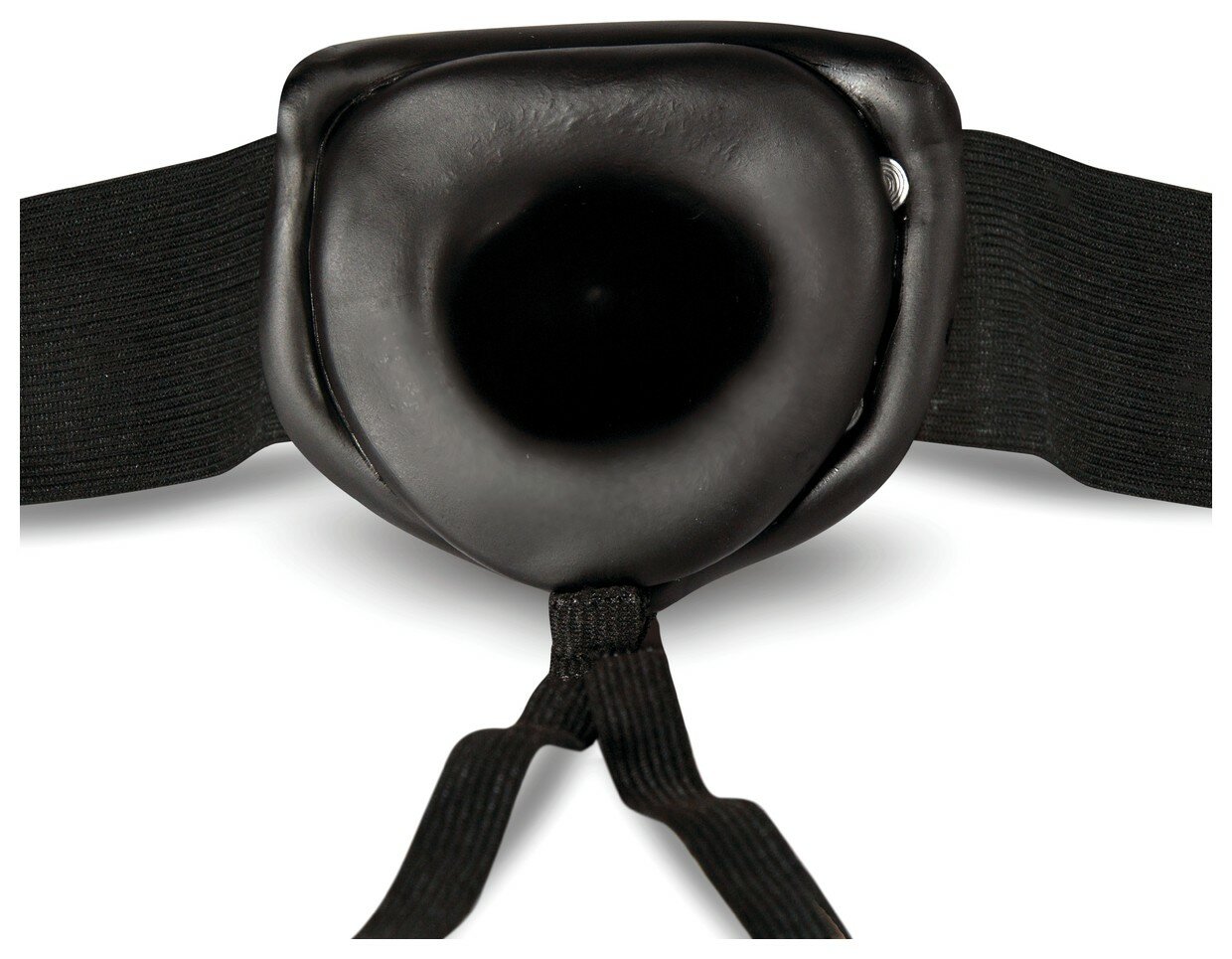 Черный мужской страпон DR. SKIN 6INCH HOLLOW STRAP ON 16 см Blush Novelties