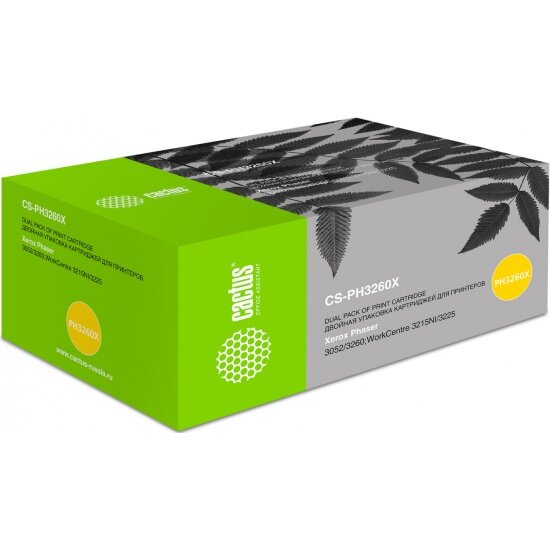 Картридж лазерный Cactus CS-CS-PH3260X 106R02782 черный (6000стр.) для Xerox Ph 3052/3052NI/3260