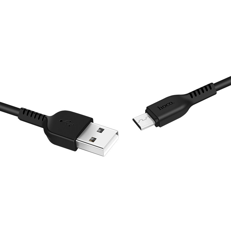 Кабель Hoco X20 Flash USB - microUSB 3 м черный