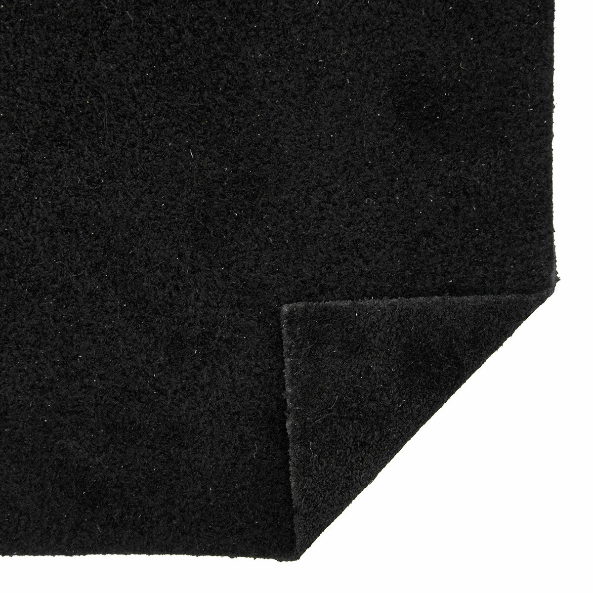 Замша натуральная в листах, 100% кожа, 0,75А4 (21*22,2см) (20 черный)