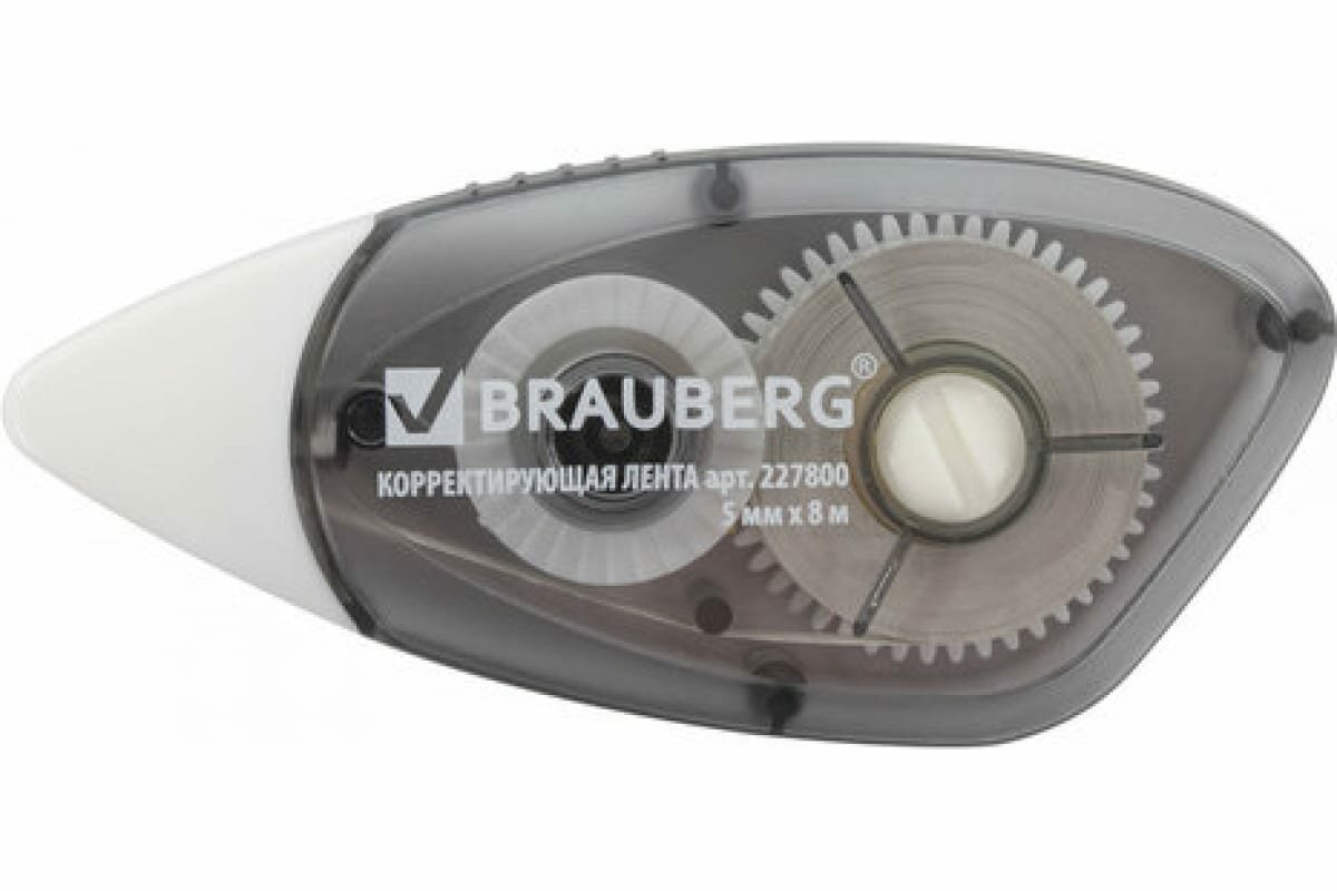 BRAUBERG комплект 24 шт. Корректирующая лента BLACK&WHITE 5ммх8м корпус черный тонирован. механизм перемотки 227800