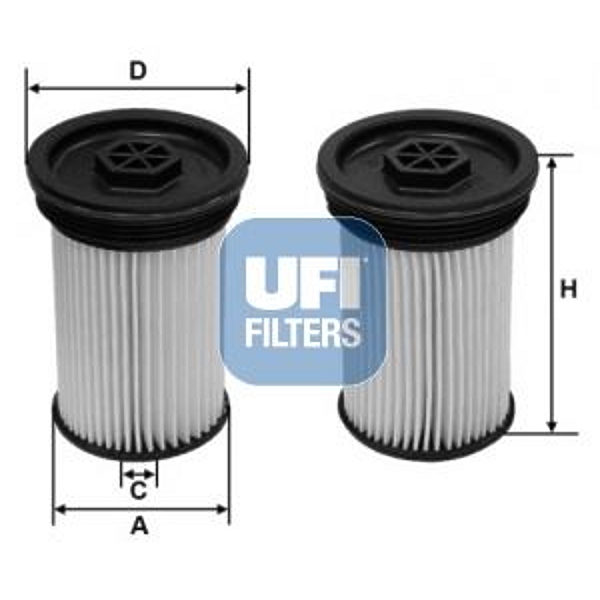UFI 26.071.00 фильтр топливный к-т 2шт\ Opel (Опель) antara 2.2i 11