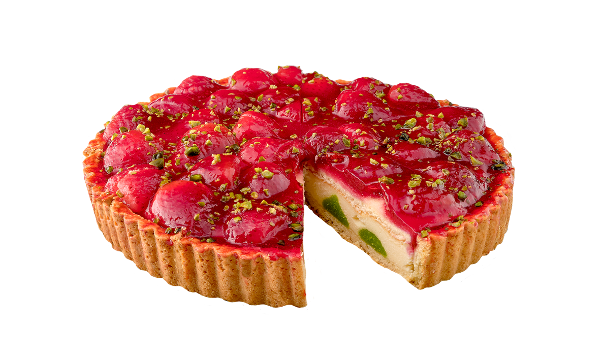 Торт Kristoff "Малина-Фисташка", песочный, в картонной коробке, 12 порций