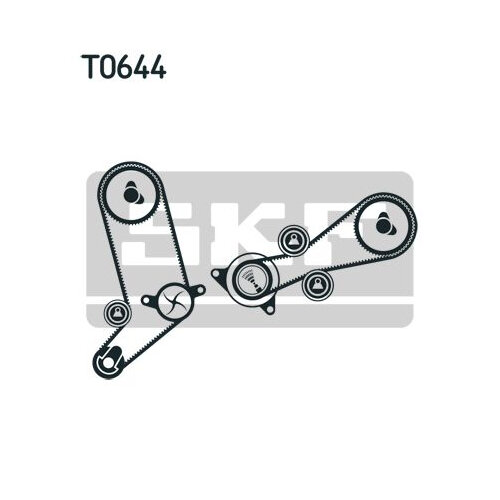 Ремнь ГРМ ремкомплект для автомобиля, SKF VKMA 01258 (1 шт.)