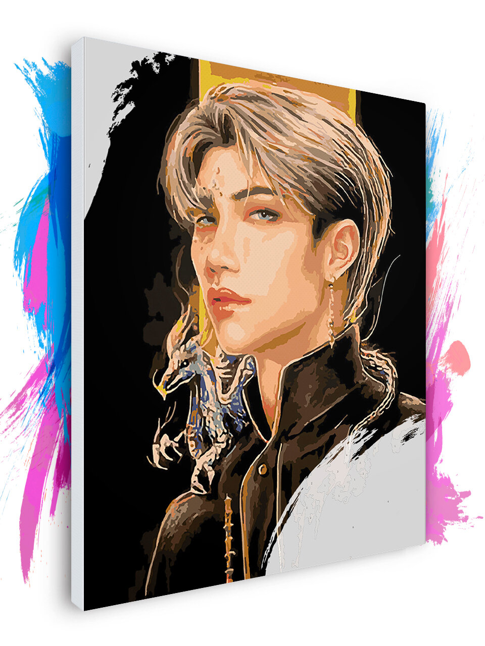 Картина по номерам на холсте Stray Kids Феликс Арт, 40 х 50 см