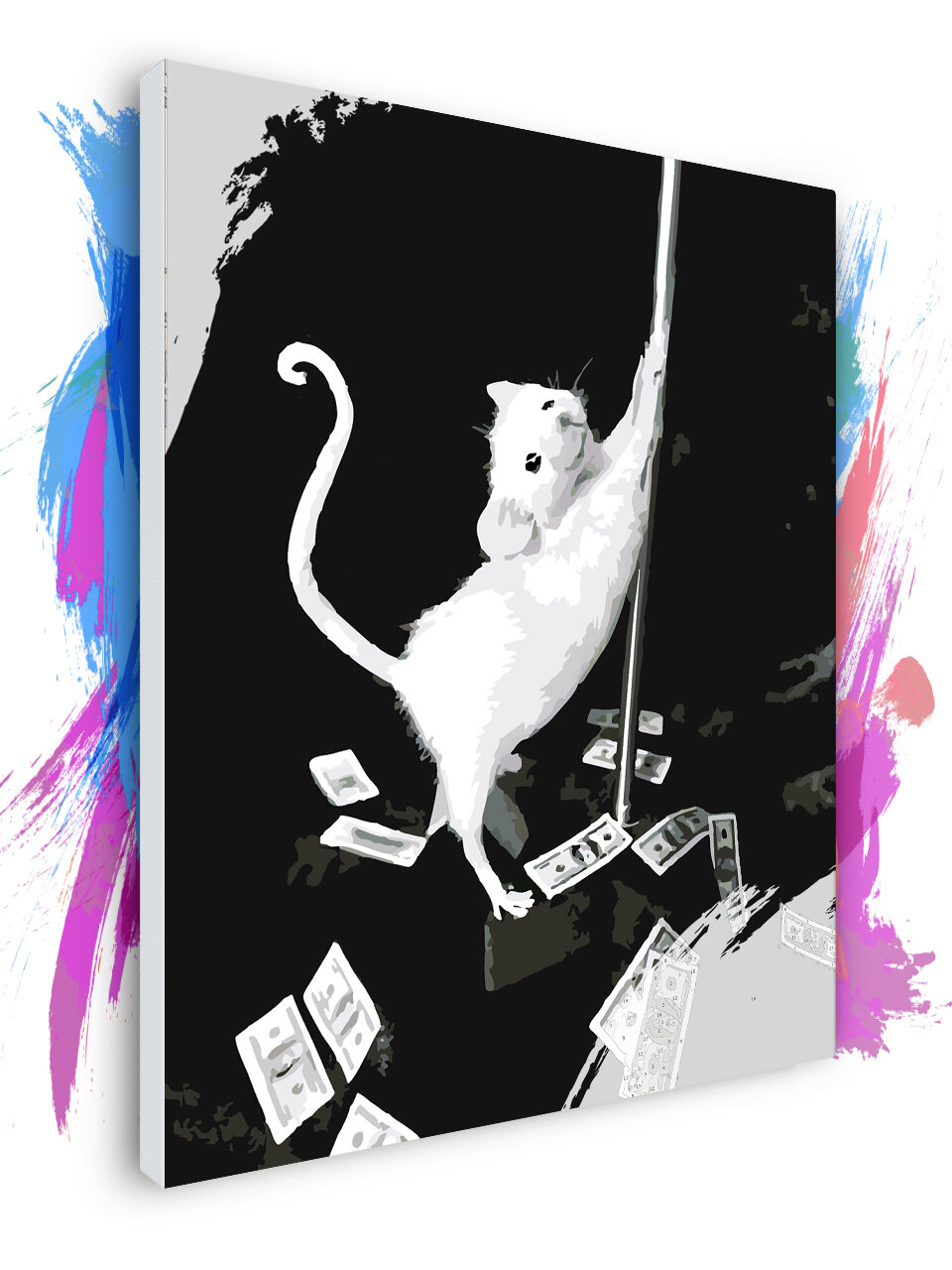 Картина по номерам на холсте Крыс, 40 х 50 см