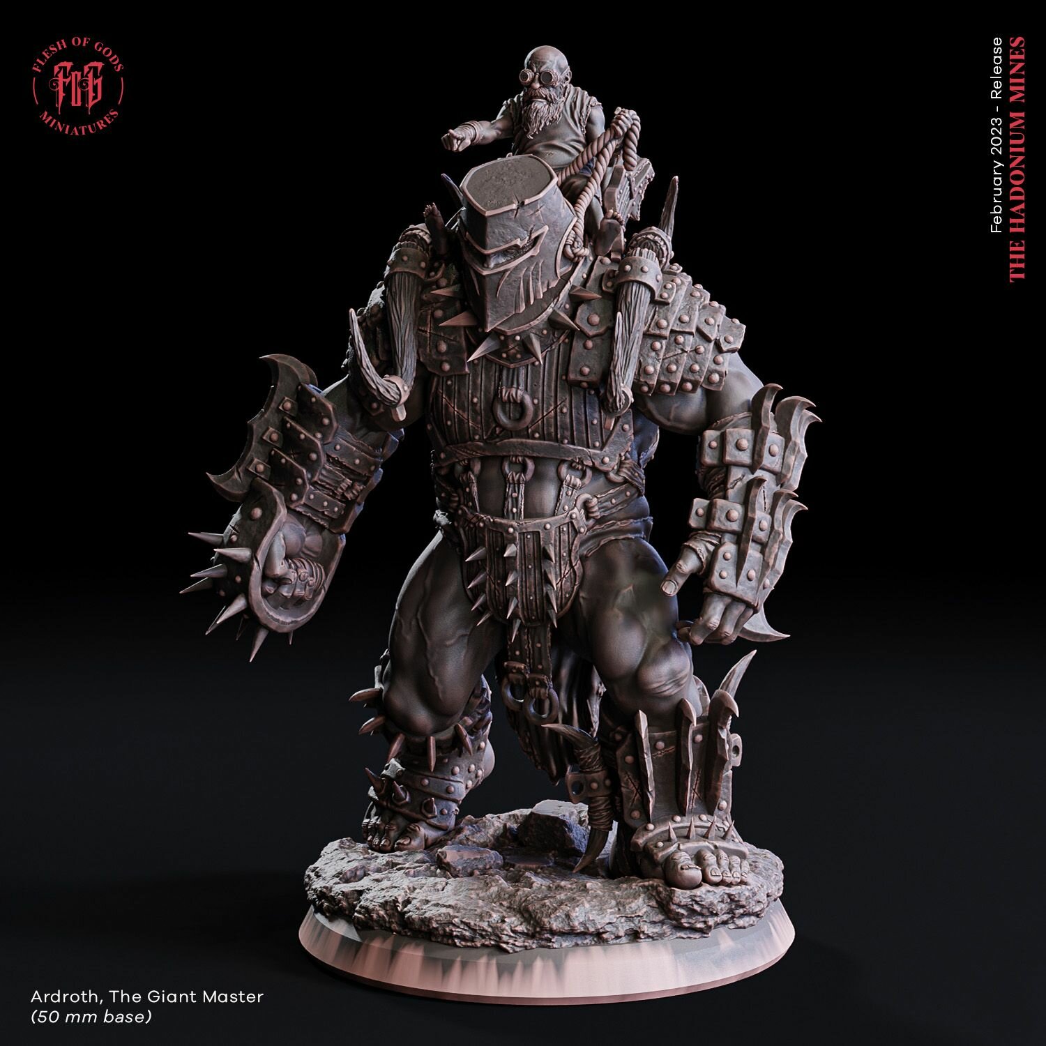 Миниатюра D&D 'Ардрот, Повелитель великанов' масштаб 32 мм (DnD, Dungeons & Dragons, ДнД, Подземелья и Драконы, Pathfinder)