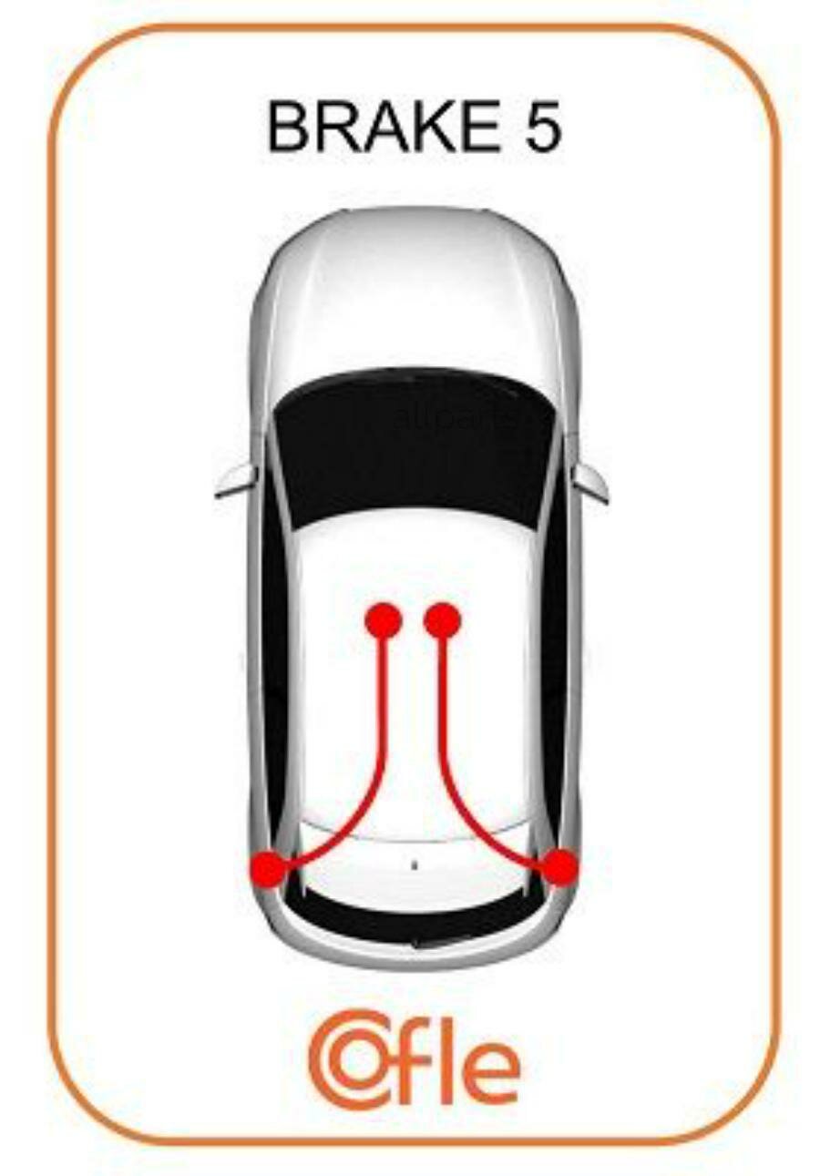 COFLE 92.17.5048 Трос стояночного тормоза лев задн SUZUKI LIANA all 01-