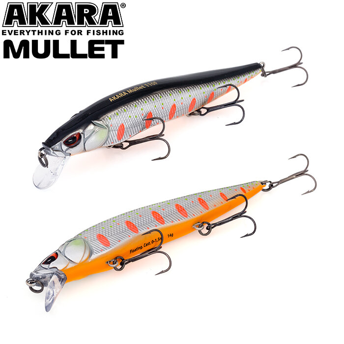 Воблер Akara Mullet 130F 23 гр. A110