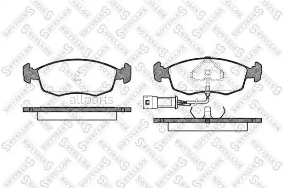 STELLOX 183002SX 172 02=FDB276 ! колодки дисковые п.\ Ford Scorpio/Sierra 1.6-2.5TD 85-94