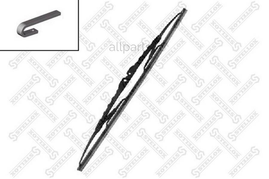 STELLOX 8700831SX щетка с/о !600mm, крючок 12x4 и 9x4 \Omn Iveco MB Volvo F Scania .2/3 DAF 85 RVI G/R