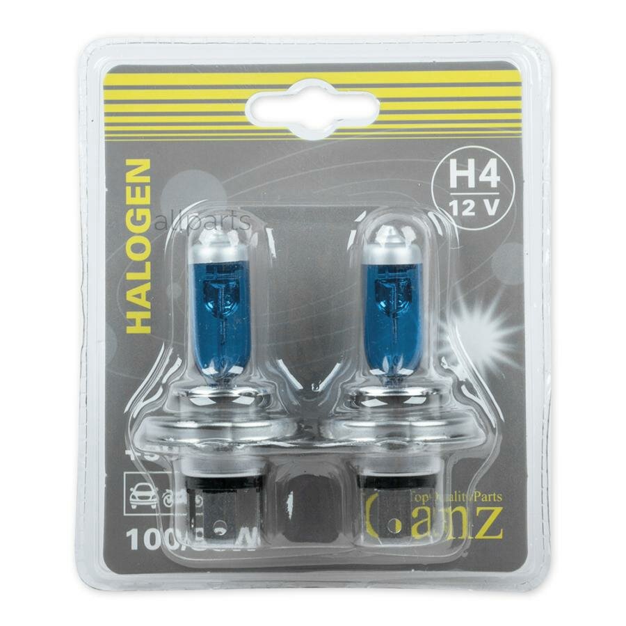 GANZ GIP06054 Галогенная лампа H4 12v 100/90w +50% (P43t) блистер-2 шт.