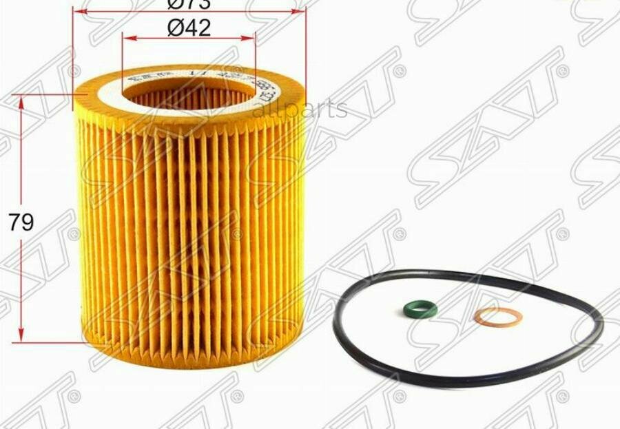 SAT ST-11427566327 Фильтр масляный BMW 1-Series 04-19 / 3-Series 05-19