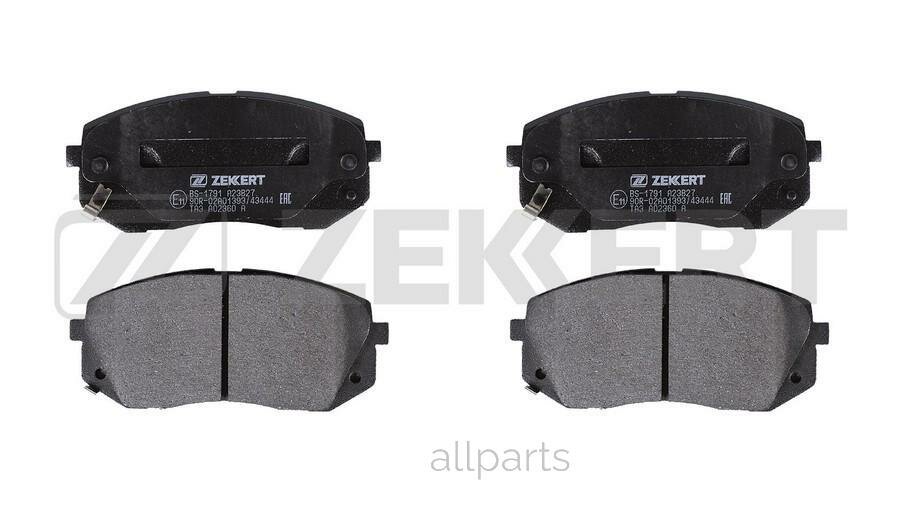 ZEKKERT BS-1791 Колодки торм. диск. передн. Hyundai ix35 10- Kia Carens II-III 02- Sportage II-III 04- Seltos 19-