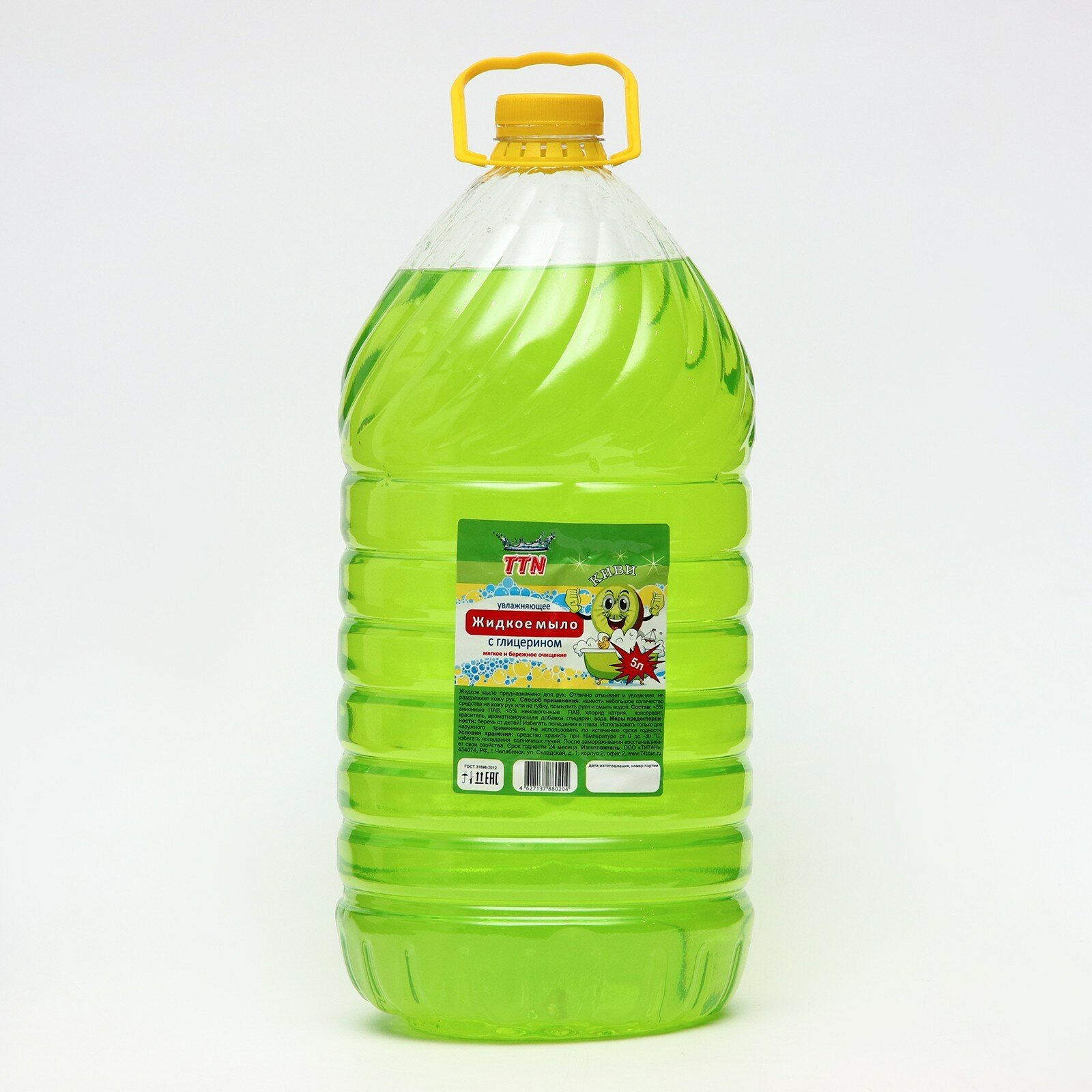 Мыло жидкое TITAN аромат «Киви», объём 5 л, чистота и свежесть