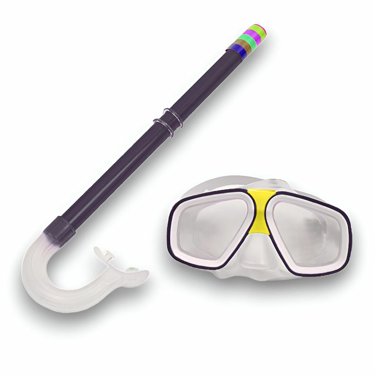 Снаряжение для снорклинга и подводного плавания, ныряния в бассейне, инвентарь для погружения и спортивной охоты в море ПВХ детские маска и трубка