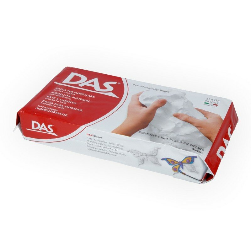 DAS' Модельная масса отвердевающая на воздухе 1000 г для творческих проектов и скульптур цвет коричневый F387600