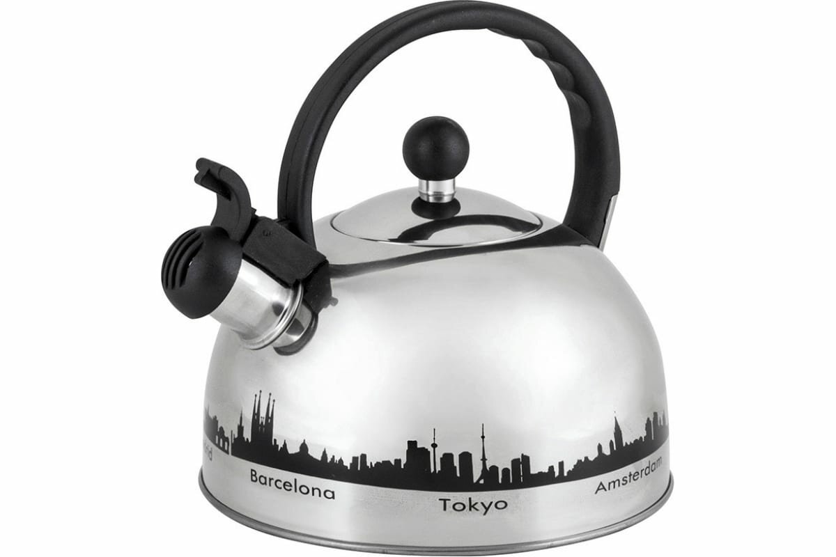 Чайник 2,8 л Mallony MAL-CITY-01 985609, цветной, матовая полировка