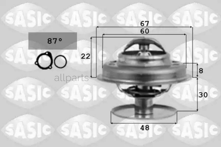 SASIC 4000356 Термостат RENAULT Espace J11/S11 Fuego Master R18 R20 R25 Trafic