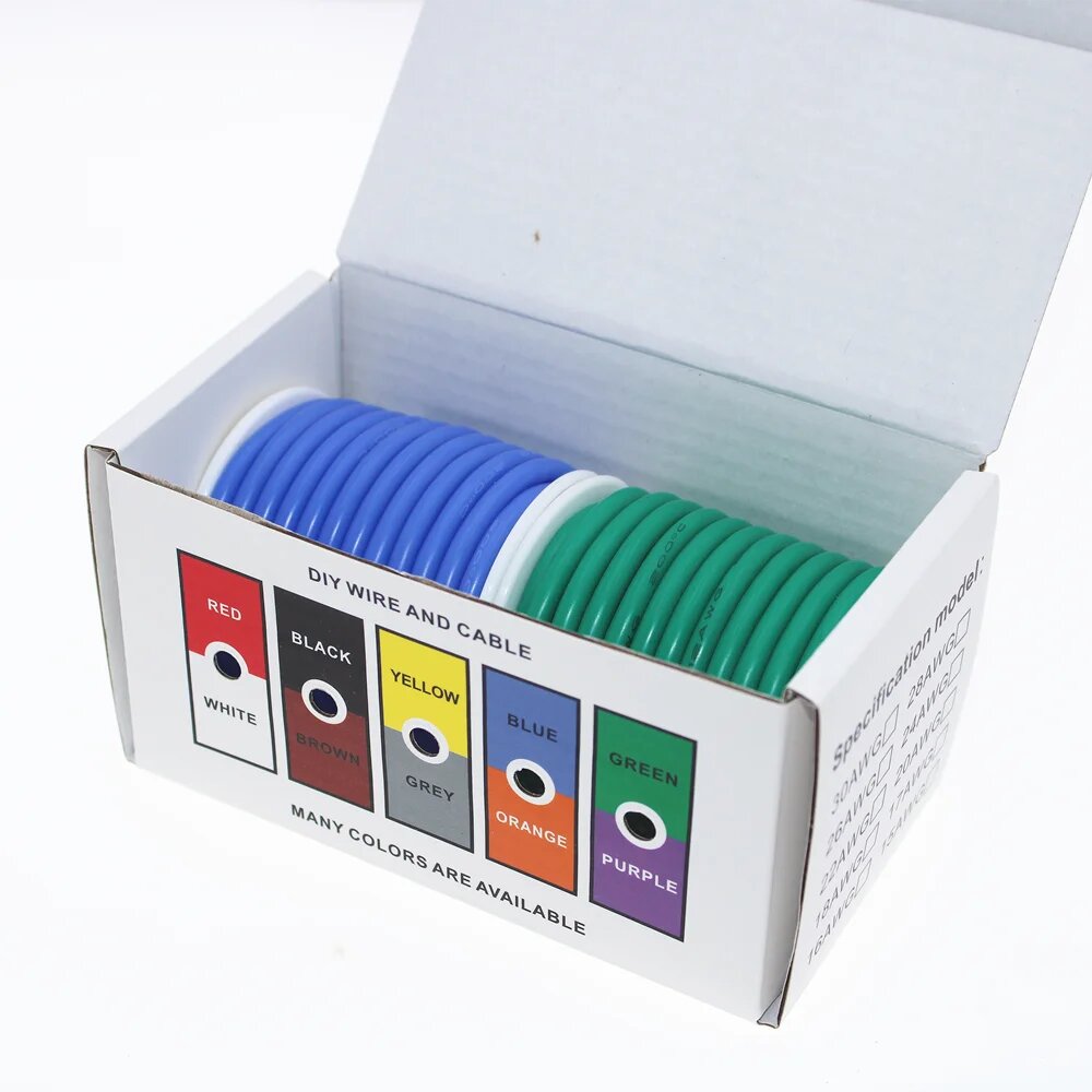 Силиконовые провода Diligent ant 30AWG-12AWG 15 AWG 20 meters, lanlv