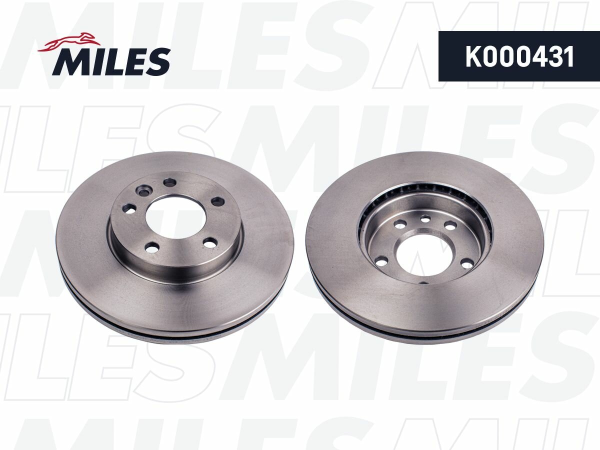 Диск тормозной передний, 2 шт для Фольксваген Мультиван T5, T6, Туарег, Транспортер T4, T5 арт K000431