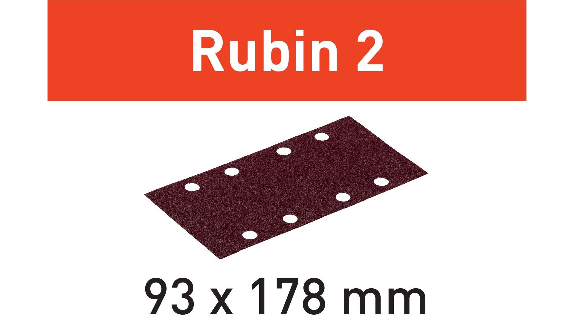 Материал шлифовальный Festool Rubin II P 150, компл. из 50 шт. STF 93X178/8 P150 RU2/50