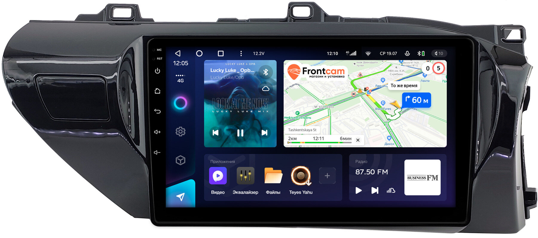 Штатная магнитола Toyota Hilux 8 2015-2024 (руль справа) Teyes CC3L 4/32 10" RM-10-2080 Android 10 (4G-SIM, DSP, IPS) (авто без магнитолы)