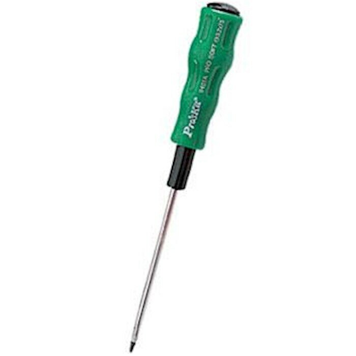 Прецизионная шлицевая отвертка Pro'sKit 89410A (5.0х100) с мягкой рукояткой