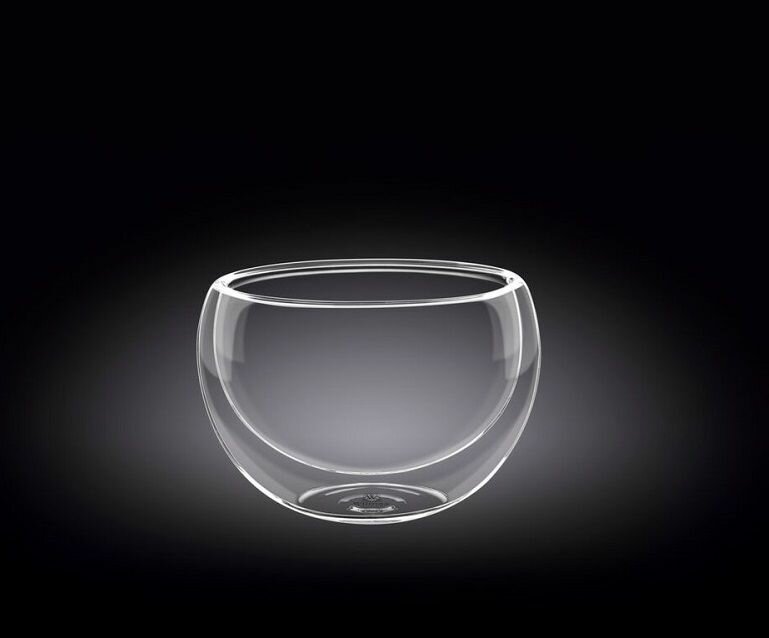 Салатник стеклянный двойные стенки "Thermo Glass Wilmax" d-8см 200мл